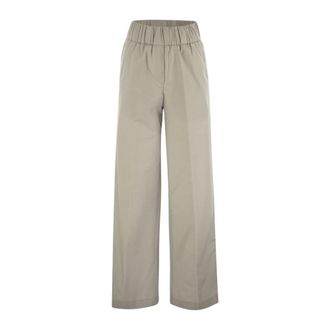 PESERICO Femme, Pantalons, Gris, Taille: 40 FR Wide Leg Pantalons