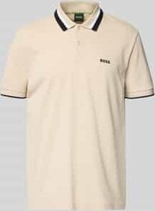 HUGO BOSS Regular Fit Poloshirt mit Label-Print Modell Paddy