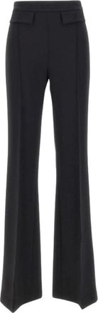 Elisabetta Franchi Femme, Pantalons, Noir, Taille: 40 FR Pantalon Cr&ecirc;pe Double Stretch