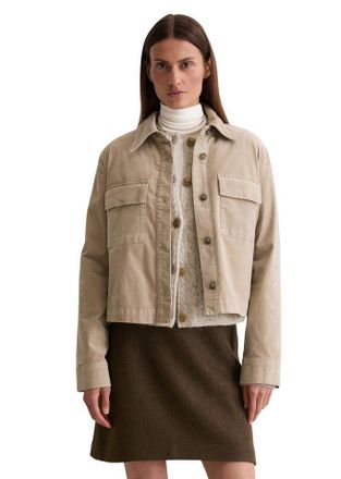 Marc O'Polo Kurzjacke aus Samt, regular fit, aus Organic-Cotton-Viskose-Stretch