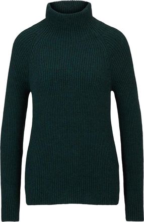 HUGO BOSS Pullover f&uuml;r Damen, Rippenstrick, Regul&auml;r, Raglan&auml;rmel (Dunkelgr&uuml;n)