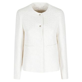 Herno Femme, Pulls, Beige, Taille: 40 FR Blazer Tweed