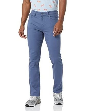 Amazon Essentials Pantalon en Sergé Stretch 5 Poches Coupe Ajustée Homme, Indigo, 35W / 30L