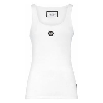 Philipp Plein Modal Tank Top - - Tops - Damen - Wei&szlig; - 2XL