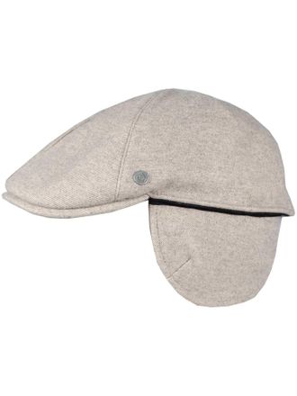 Bugatti Flatcap mit Ohrenklappen | Einfarbig meliert | OneSize | Unifarben | Mit Baumwollanteil Camel