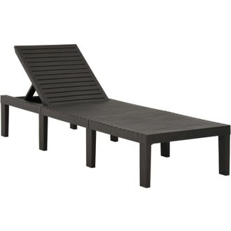 vidaXL Sonnenliege Kunststoff Anthrazit vidaXL