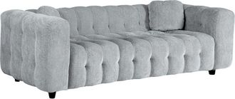 Habitat et Jardin Habitat Et Jardin - Canapé droit en tissu chenille Vendome - 3 places - Gris