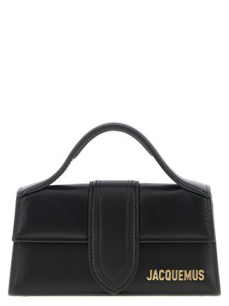 Jacquemus Sculptural Leather Top Handle Bag - Black