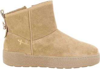 Tamaris Leather Bootie 26405 - - Shoes - Damen - Beige - 37 EU