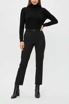 Gerard Darel Pantalon droit &agrave; ceinture - CONSTANCE - Noir