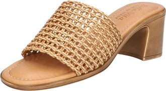 Bella Vita Damen Eni-Italy Sandale mit Absatz, Gewebt in Hellbraun, 38 EU