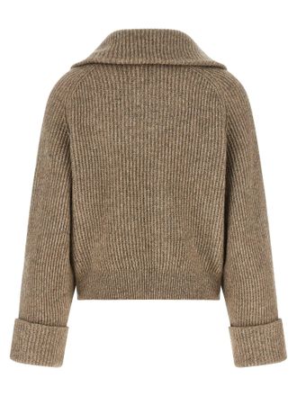 Brunello Cucinelli Cashmere and Vicu&ntilde;a Knit Cardigan - Beige