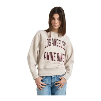 Anine Bing Damen, Sweatshirts & Hoodies, Beige, SGr&ouml;&szlig;e