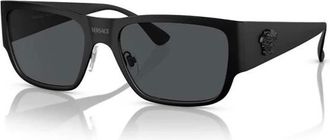 Versace Homme, Accessoires, Noir, Taille: 56 MM Lunettes de soleil