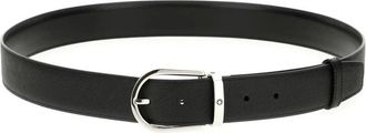 Montblanc Montblanc, unisex, Accessoires, Noir, Taille: ONE Size Ceinture en cuir r&eacute;versible 35 mm &agrave; boucle fer &agrave; cheval