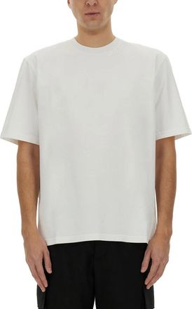 Marni Homme, Tops, Blanc, Taille: L T-shirt oversize avec patchs