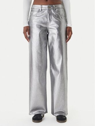 adidas Jeans Firebird KD2922 Silberfarben Loose Fit