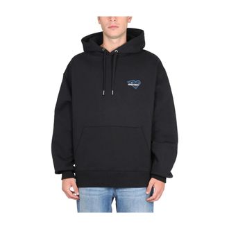 Department Five Drawstring Hood Logo Patch - - Sweatshirts & Hoodies - Herren - Schwarzk - L