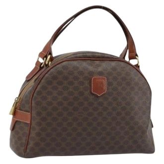 Celine Sac &agrave; main doccasion Vintage Macadam Canvas - Femme - Pre-owned - Brun - Taille: ONE Size
