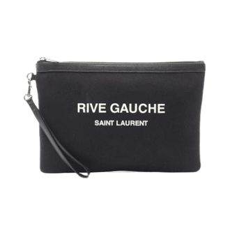 Saint Laurent Pochette en toile Pre-owned - Homme - Pre-owned - Noir - Taille: ONE Size