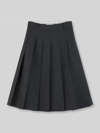 Tommy Hilfiger Regular Fit Midi-Rock aus Baumwoll-Mix