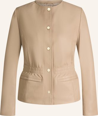 Joop Lederjacke beige