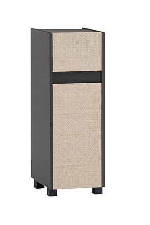 Schildmeyer Highboard Sander 160307, anthrazit/Canasta Dekor, 30,2 x 33 x 84,8 cm