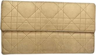 Dior Portefeuille Vintage Diorama Pre-owned - Femme - Pre-owned - Beige - Taille: ONE Size