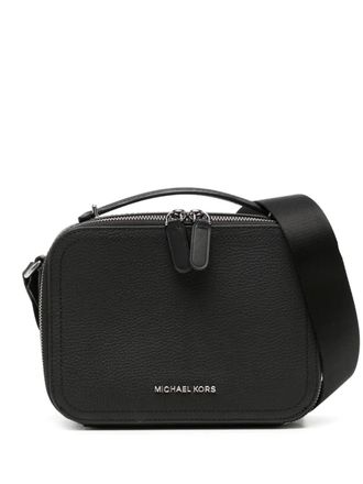 Michael Kors sacoche à logo clouté - Noir