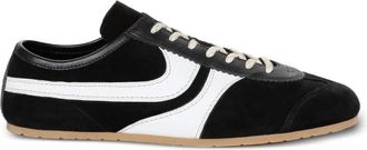 Dries Van Noten Homme, Chaussures, Noir, Taille: 42 EU Suede Stripe Baskets