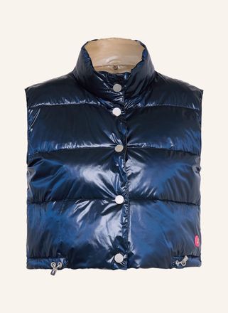 Frieda & Freddies Frieda & Freddies Cropped-Steppweste Maddy Zum Wenden blau