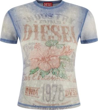 Diesel Femme, Tops, Bleu, Taille: 36 FR T-Iana T-shirt