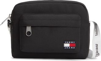 Tommy Jeans Umh&auml;ngetasche TOMMY JEANS TJW ESS DAILY CROSSOVER, Damen, Gr. B/H/T: 21cm x 16cm x 5,5cm, schwarz, Textil, Taschen Umh&auml;ngetasche, Damen Schultertasche