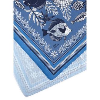 Inou&iuml; Editions Fouta Neptune imprim&eacute;e en coton