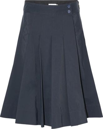 SIMKHAI jupe mi-longue Abbott à design plissé - Bleu