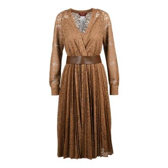 Max Mara Pensile Spitzenkleid - - Dresses - Damen - Braun - S