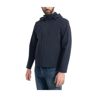 H&egrave;SKIMO Homme, Vestes, Bleu, Taille: M Giubbotto cappuccio staccabile