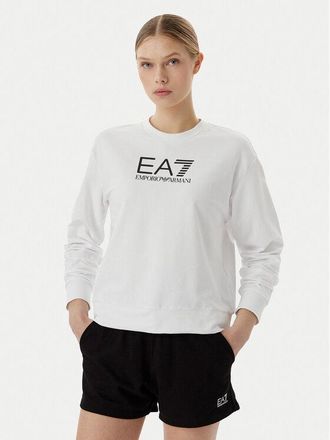 Emporio Armani Sweatshirt und Sportshorts Set 7W000974 AF13135 M0003 Wei&szlig; Regular Fit