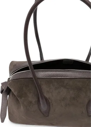 Yuzefi Brioche Duffle Shoulder Bag - Brown