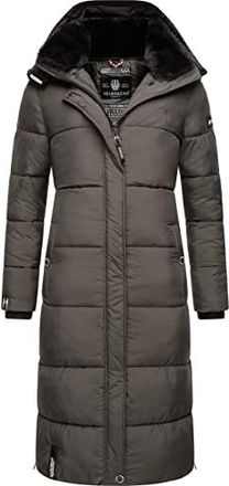 Marikoo Reliziaa Manteau dhiver chaud matelassé pour femme avec capuche amovible Tailles XS à XXL, anthrazit, XXL