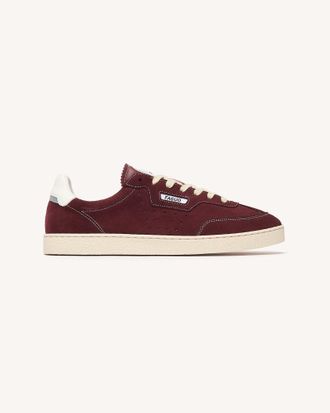 Faguo Baskets en cuir su&egrave;de bordeaux
