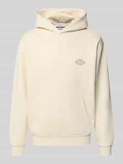 Review Relaxed Fit Hoodie aus Baumwoll-Mix mit Logo-Print