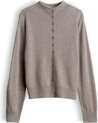 someday Strickjacke Tenali aus Feinstrick mit Kaschmiranteil Schmale Form mit Stehkragen und weichem Griff