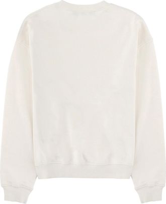 Palm Angels Logo-Embroidered Cotton-Lycra Sweatshirt - White