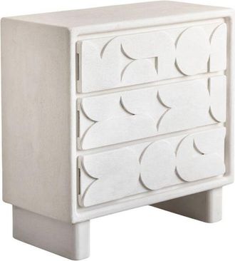 Made In Meubles Made In Meubles - Commode en mdf blanc effet b&eacute;ton Dana&eacute;