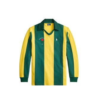 Ralph Lauren Striped V-neck Polo Top
