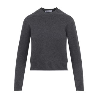 Jil Sander Rundhalspullover - - Knitwear - Damen - Grau - M