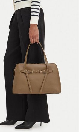 Tommy Hilfiger Handtasche Th Buckle Tote AW0AW19032 Beige