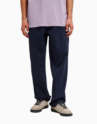 Quiksilver Taxer - Pantalon cargo classique en serg&eacute; &eacute;lastique - Noir