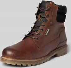 Bullboxer Boots aus Leder mit Label-Detail